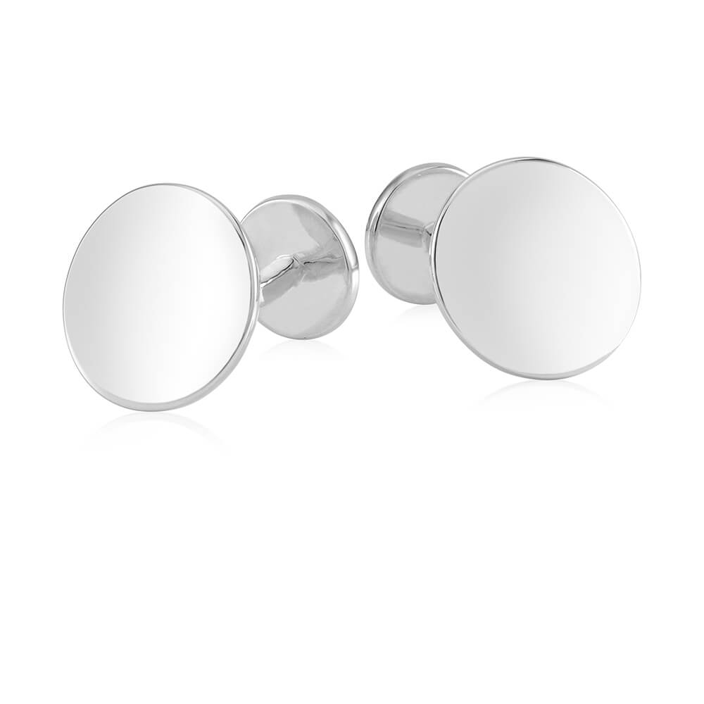 Round Disc Cufflink – Kimberly C Fine Jewelry